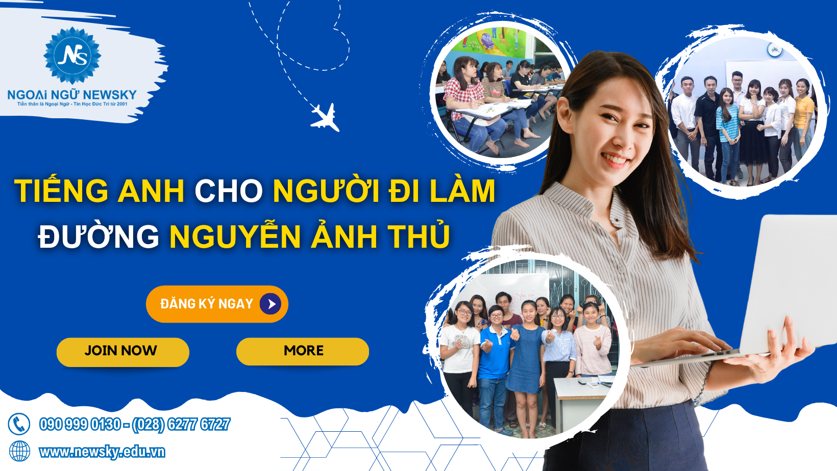 Tiếng Anh cho người đi làm đường Nguyễn Ảnh Thủ | Ngoại Ngữ NewSky